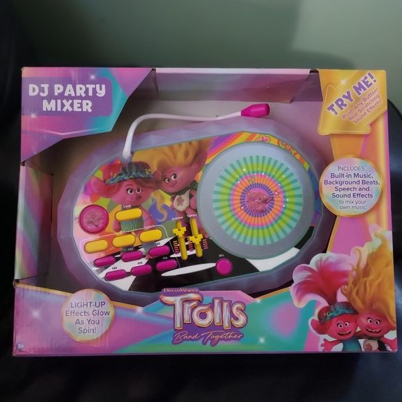 Trolls | Other | Trolls Dj Party Mixer Mic Turntable Light Pink Music ...
